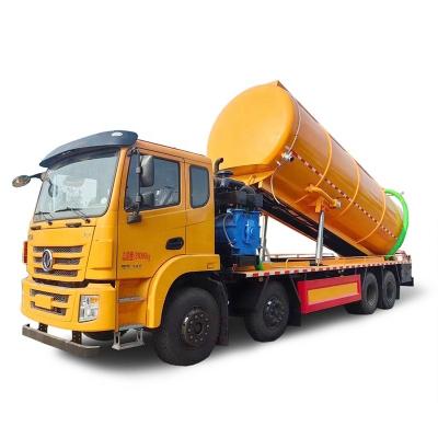 China Dongfeng High Pressure Cleaning Sewage Suction Truck 10 Wheel 15000liters for sale