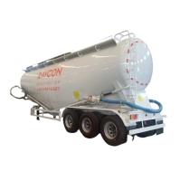 China Low-density Powder Material Transportation Semi-trailer Horizontal Powder tank Semi-trailer for sale