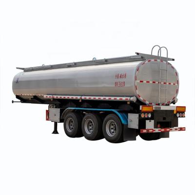 China Silvery 336000  Liters Three Axle  Liquid Semitrailer  Semi - Dragging Trucks for sale