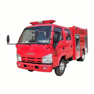 China Japan Isuzu  4X2 Double Rows 2000 Liters Fire   Fighting Truck  Fire Engine 	mini Fire Truck for sale