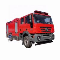 China GENLYON  4X2 Red  Double Row 8000 Liters   Foam Fire Truck  Emergency Truck Fire Appliance for sale