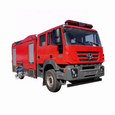 China GENLYON  4X2 Red  Double Row 8000 Liters   Foam Fire Truck  Emergency Truck Fire Appliance for sale