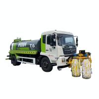 China DONGFENG Guardrail Cleaning Truck Rail Fence Washing Lorry With 10.00R Steel Tyre for sale