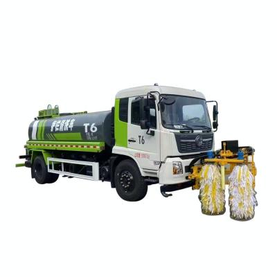 China DONGFENG Guardrail Cleaning Truck Rail Fence Washing Lorry With 10.00R Steel Tyre for sale