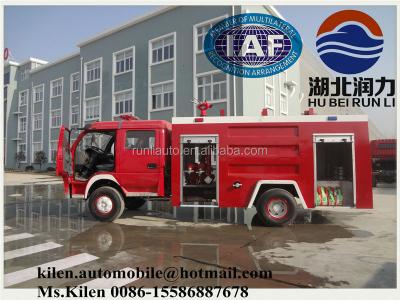 China Dongfeng EQ1090 Fire Fighting Truck With Water Tank Euro 2 4X2 Drive Wheel for sale