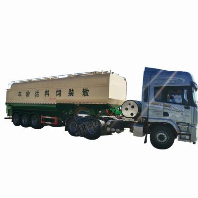 China Best Seller  65000 Litres Bulk Feed Semi Truck   Feed Carriage   Animal Feed Transport Semi-trailer for sale