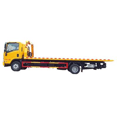 China China Hot-sale ISUZU 4*2 Factory Price New Diesel Loading 4 T Towing 6 T Flatbed Tow Truck for Road Recovery for sale