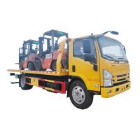 China Factory sale towing equipment iszu wrecker truck with sliding trah for sale