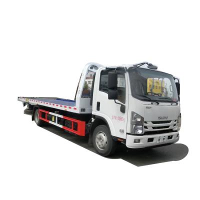 China Customized 4X2 ISUZU 5 Tons Tow Trucks Wrecker Truck Flat Bed Truck With High Quality for sale