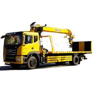China Customized 4X2 Dongfeng 10Tons Tow Trucks Wrecker Truck With Tail Folding Flat Bed Truck for Road Rescue for sale