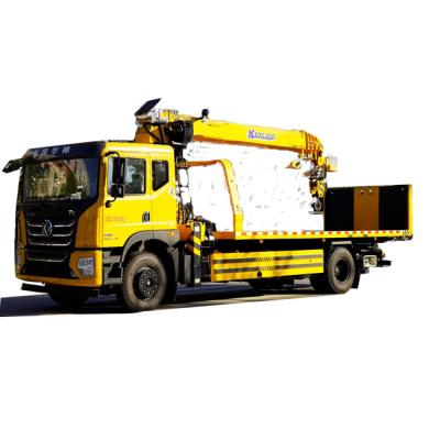 China Customized 4X2 Dongfeng 10Tons Tow Trucks Wrecker Truck With Tail Folding Flat Bed Truck for Road Rescue for sale