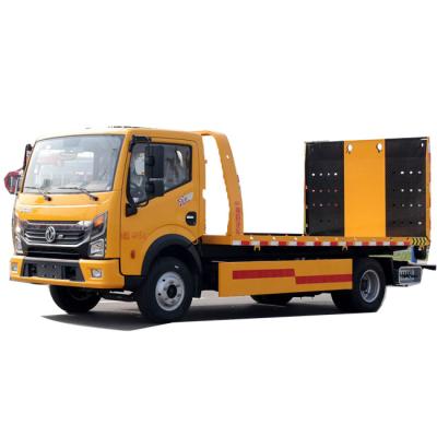 China Customized 4X2 Dongfeng 6 Tons Tow Trucks Wrecker Truck With Folding Flat Bed Truck for Accident Car for sale