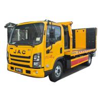 China Customized 4X2 JAC 8 Tons Tow Trucks Wrecker Truck With Tail Folding Flat Bed Truck for Road Rescue for sale