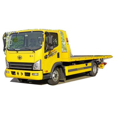 China FAW New Type Lightweight 4x2 Mini 3 Tons 5 Tons Tow Trucks Wrecker Truck 4.2M Flat Bed Truck on Stock for sale