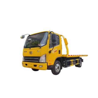 China Factory Supply FAW JieFang Tow Truck Wrecker Road Rescue Recovery Truck Small Mini  Flatbed Platform Tow Wrecker Truck for sale