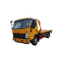 China Sinotruk HOWO 6 Ton  FlatBed Towing Truck Road Rescue Recovery Truck Rollback Tow Truck Wrecker for sale