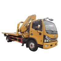 China DONGFENG  4 * 2    Road Rescue Trailer With Crane    Tow Trucks With Crane   Truck Mounted  Crane for sale