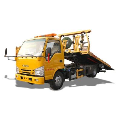 China Factory Supply Small Mini ISUZU Recovery Truck Flatbed Platform Towing Wrecker Truck Customized Light Duty Tow Wrecker Truck for sale