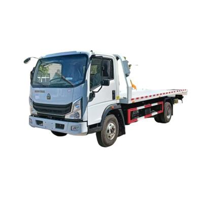 China SINOTRUCK 11ton YUCHAI Engine 160 Horsepower  8.6*2.5*2.8m Flat Bed Loading ABS Fast 8 Gear Tow Trucks Wrecker Truck for sale