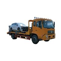 China DongFeng YUCHAI Engine 103 Horsepower  7.4*2.5*2.4m Flat Bed Loading ABS Fast 8 Gear 2.3 Ton Tow Trucks Wrecker Truck for sale