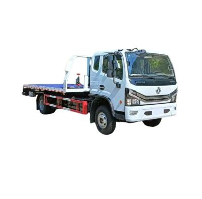 China DngFeng 103hp YUCHAI Engine ABS Fast 8 Gear 7.4*2.5*2.4m Flat Bed Loading 2.3 Ton Tow Trucks Wrecker Truck for sale