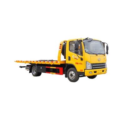 China FAW 140 Horsepower 4X2 Wrecker Truck Maximum Loading Weight 5 Ton 5995*2400*2300mm Fast 8 Gear Wrecker Truck for Towing for sale