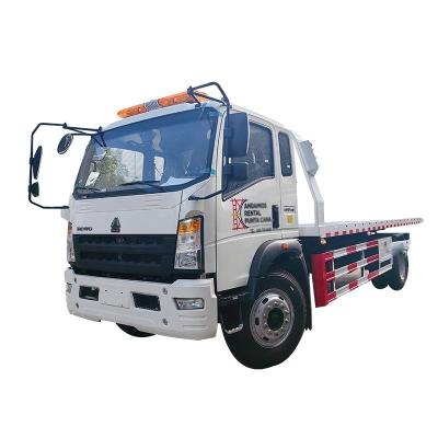China Factory Cheap One Tow Two 8ton 10ton Flat Bed Tow Wrecker Truck Body for sale