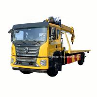 China 4 * 2  Huashen  8-10 Tons   Road Rescue Trailer With 8 Tons Crane  Tow Truck   With  Crane for sale