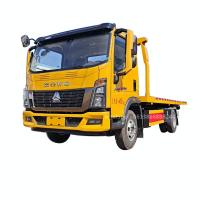 China CNHTC  4-7 Tons Rescue Recovery Tow Truck   Blockroad Broken Car   Roll Back for sale