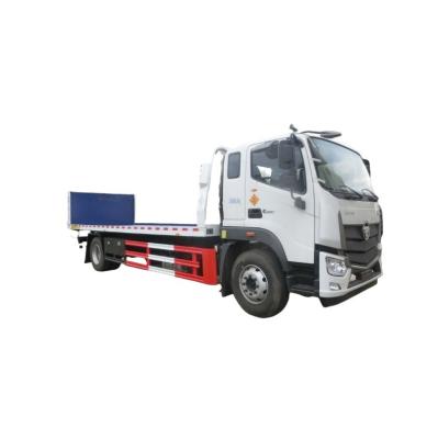 China Futon 220 horsepower lifting force 10t and  flat loading10t wrecker truck  towing  and draging truck vehicle for sale