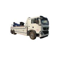 China Howo Double Rear Axle and Eight Wheels,2 Sections Lazy Arms, 3 Section Bracket Arms Wrecker Truck for Pulling and Dragging for sale