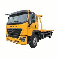 China CNHTC 10 Ton Large Flat Plate  Towing  Truck  Street Wrecker for sale