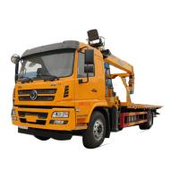 China SHACMAN 4x2 Tow Trucks Wrecker Truck One Tow Two Vehicle 12 Tons Flatbed Body  Road-block With Crane for sale