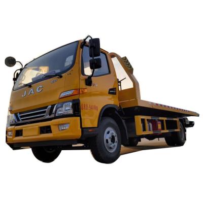 China New Lightweight JAC 4x2 Towing Trucks Wrecker Truck 4.2M Flatbed Carries 8 Tons of Forklifts for sale