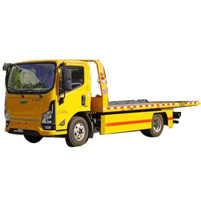 China Lightweight JMC 4x2 Tow Trucks Wrecket Truck One Tow Two 4.2M  Flatbed Body for Road-block Removal for sale