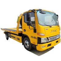 China New Type JAC 4x2 Wrecker Truck Body With Hydraulic Cylinder Floor Standing Long Flatbed High Quality for sale