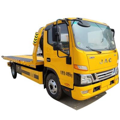 China New Type JAC 4x2 Wrecker Truck Body With Hydraulic Cylinder Floor Standing Long Flatbed High Quality for sale