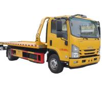 China Factory ISUZU KV100 3 Ton Tow Truck Small Flatbed Wrecker Truck Tow Truck for sale