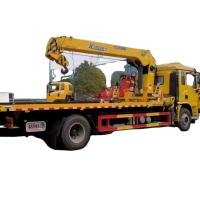 China HOWO 4X2 Road Recycling Flatbed Trailer for Sale for sale