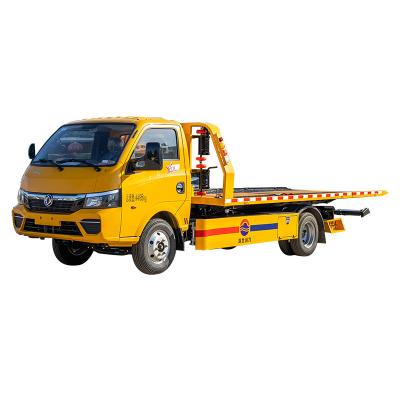 China Dongfeng 0 Degree Flatbed Wrecker Towing Truck Universal Remote Control Tow Trucks Wreckers for sale