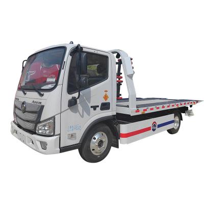 China Foton Mini Slide Deck Aluminum Platform Flatbed Tow Truck Towing All Kinds of 3ton Broken Car for sale