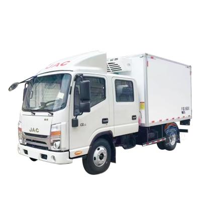 China Customized JAC Q3   Double Row  Refrigerated Vehicle       Van Refrigerator Truck     Freezer for sale