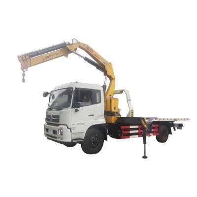 China China Runli Factory Euro 2 4x2 diesel Trucks 6 Wheeler Tow Truck Wrecker with Crane for sale