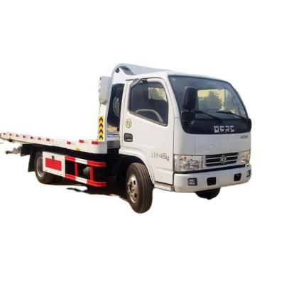 China Factory Sale Dongfeng Double Flatbed Tow Truck Towing Wrecker Trucks in Hubei for sale