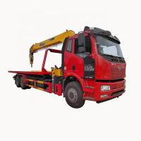 China FAW 13 Tons Wrecker With  10 Tons Crane     Recovery Truck With Crane   Tow Truck With Crane for sale
