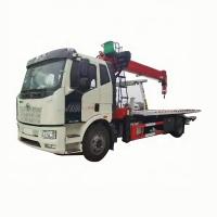 China FAW 10 Tons Wrecker With  8tons Crane    Boom Truck      Crane  Truck for sale