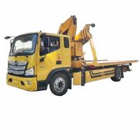 China FOTON 6 Tons Wrecker With  6 Tons Crane  Traffic clear Tow Truck  With Crane   Foldeding Crane for sale