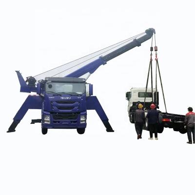 China I SUZU  50-ton Trailer-crane Separation Wrecker With Rotary Crane   Crane    Truck for sale