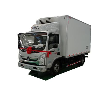 China New Model Lightweighting 4x2 FOTON  4.2M Refrigerated Trucks Van Refrigerator Truck Wagon for sale