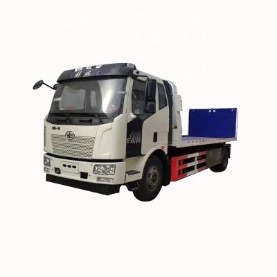 China FAW  10 Tons Flatbed Wrecker   Traffic clear Tow Truck   Roll Back for sale